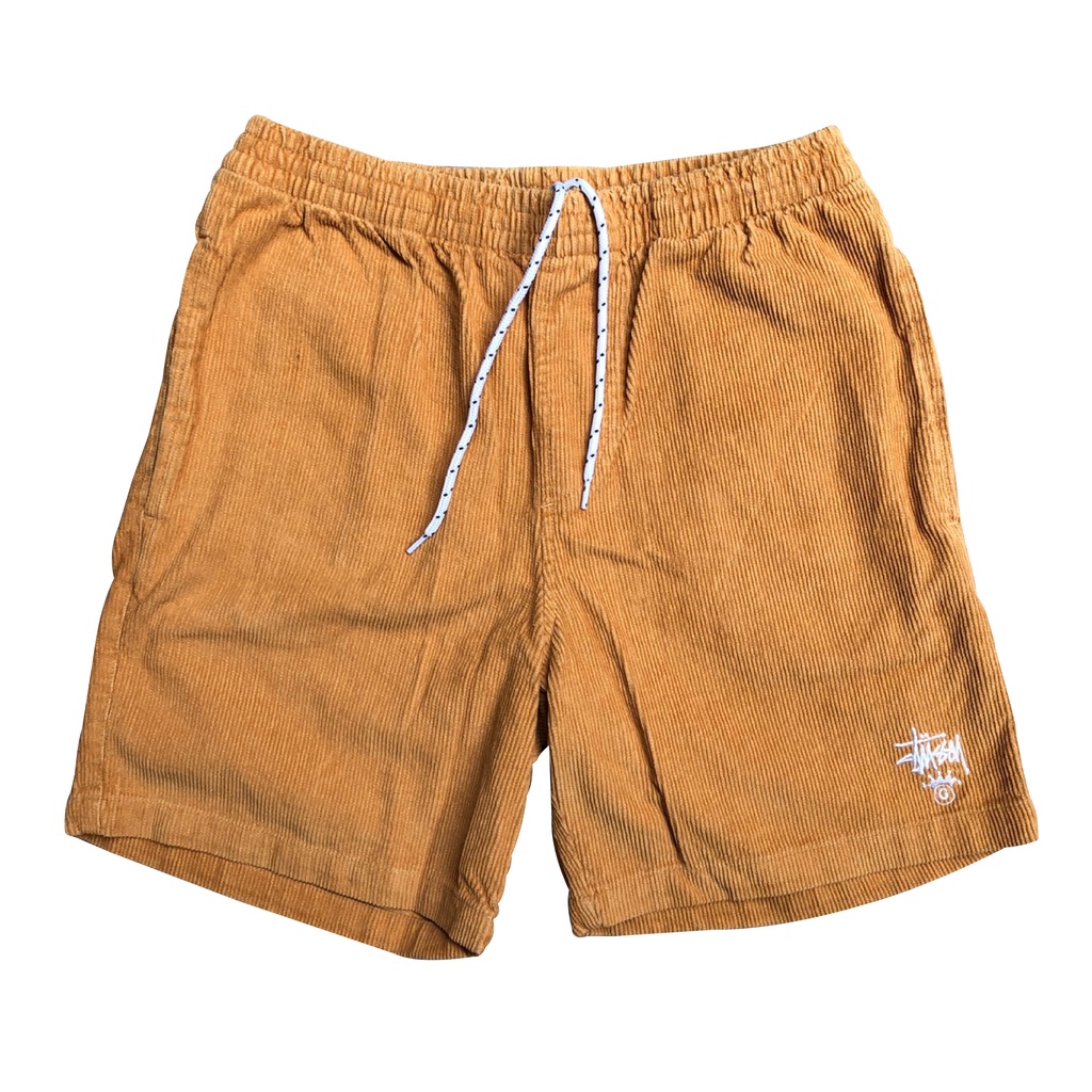 Jual STUSSY CROWN CORD BEACHSHORTS - ORANGE | ORIGINAL | Shopee Indonesia
