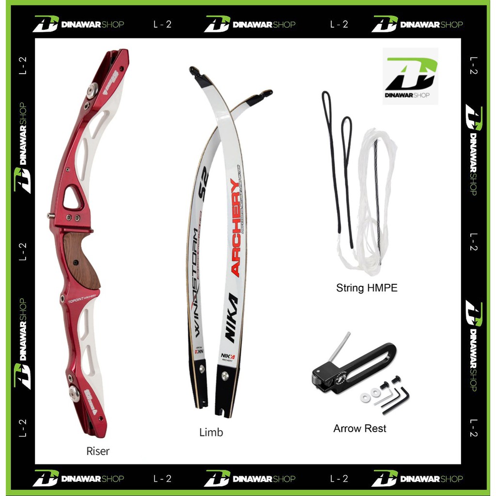 Jual Busur Panah ILF/Endeavor Riser Topoint Limb Nika Elong Recurve Bow ...