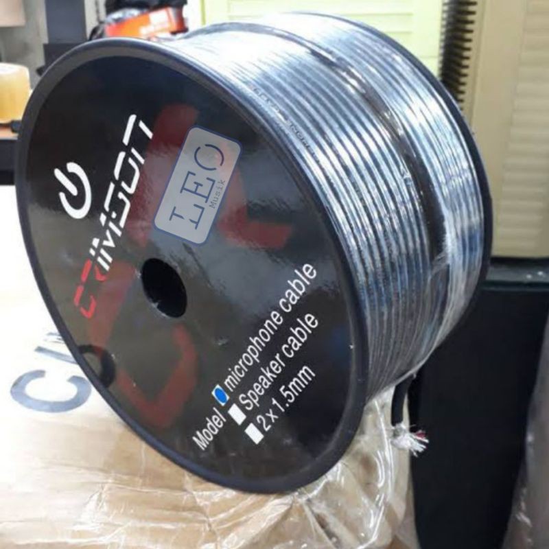 Jual KABEL MIC CRIMSON ISI 3 HITAM SERABUT TEMBAGA 100 METER | Shopee ...