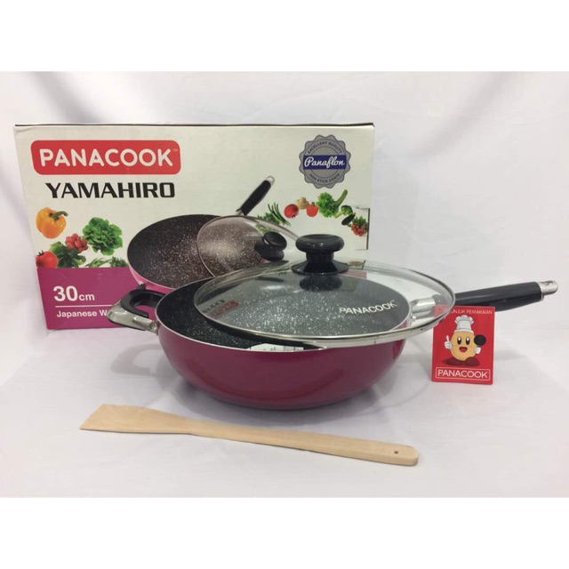 Jual Wajan panacook + tutup kaca ( 28cm / 30cm ) | Shopee Indonesia