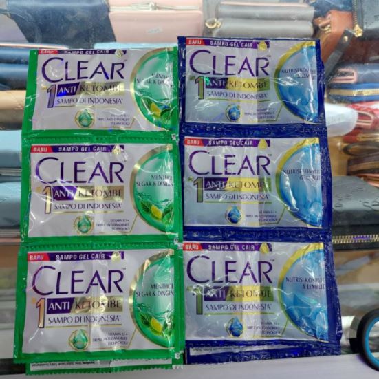 Jual Clear Shampo Sachet (1 Renceng Isi 12 Sachet) | Shopee Indonesia