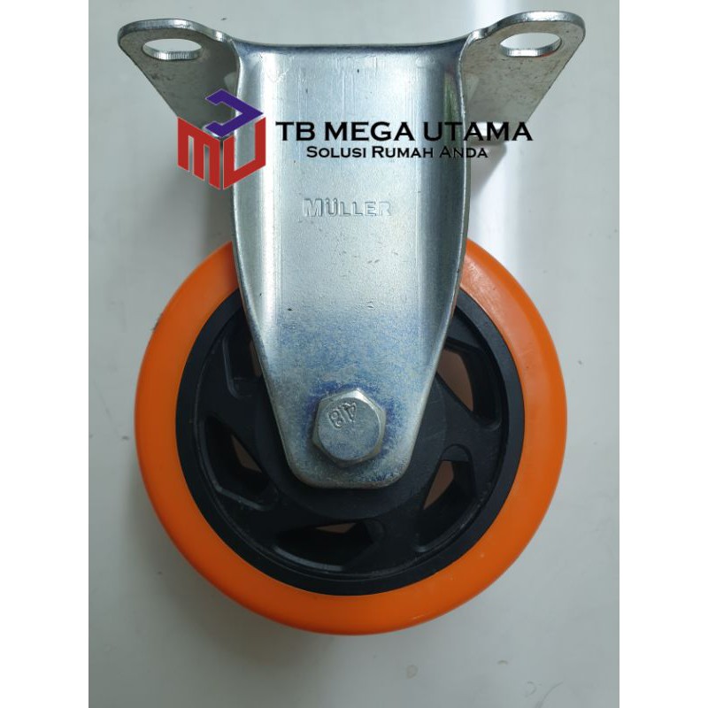Jual Roda Roli Muller 4" Mati | Roda Trolley Empat Inch | Shopee Indonesia