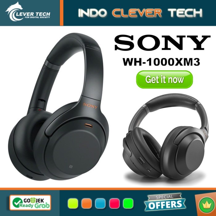 Jual Sony WH-1000XM3 / WH1000 XM3 Noise-Canceling Headphones Black ...