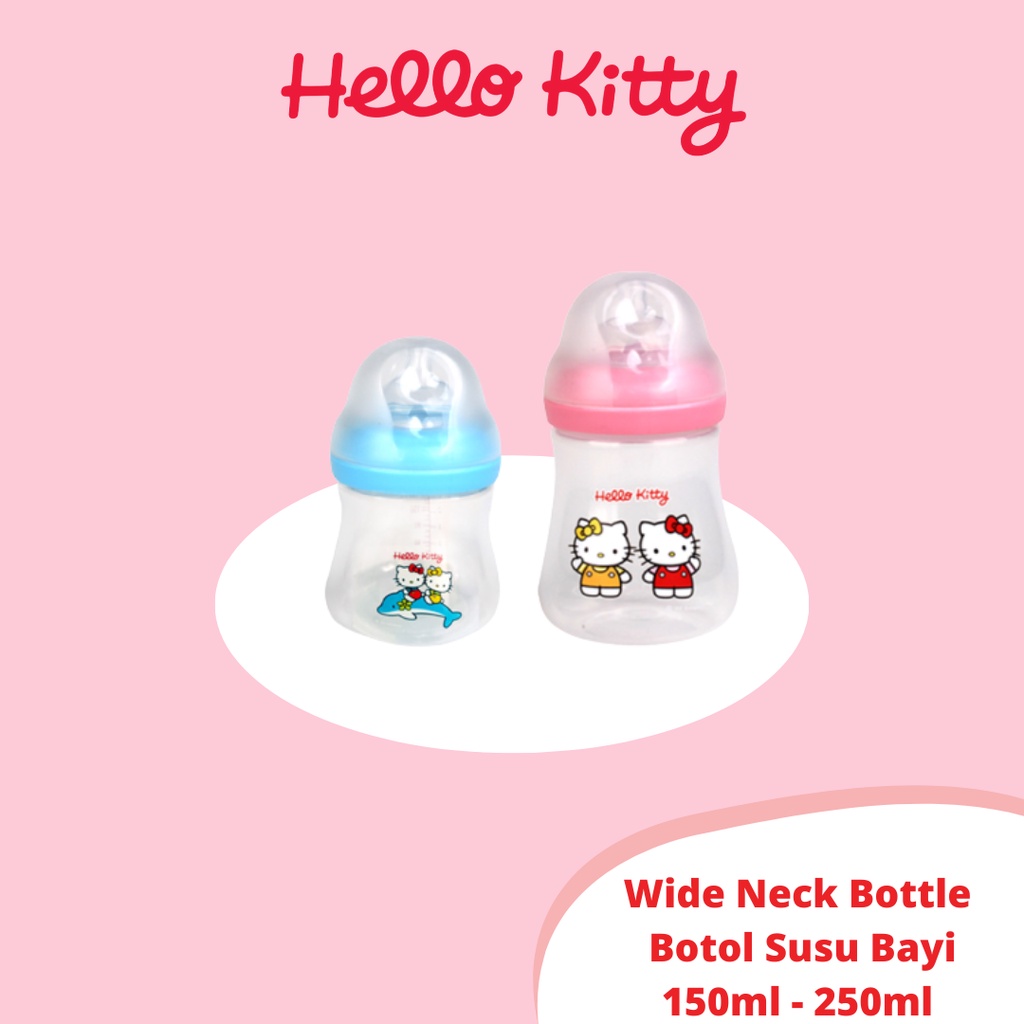 Jual Hello Kitty Wide Neck Bottle 150ml - 250ml Bunny Botol Susu Bayi | Shopee Indonesia