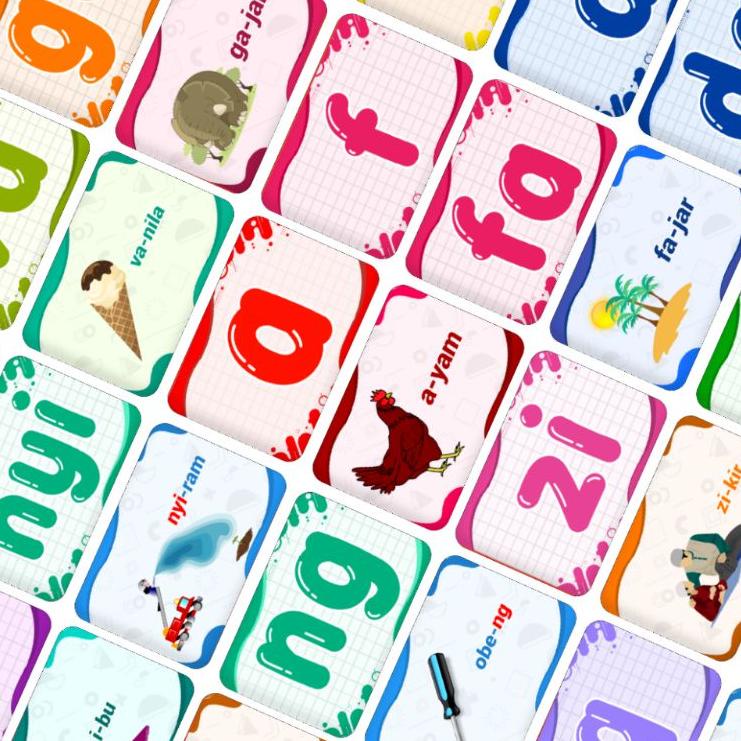 Jual Tren Terbaru Flash Card Belajar Membaca Suku Kata | Shopee Indonesia