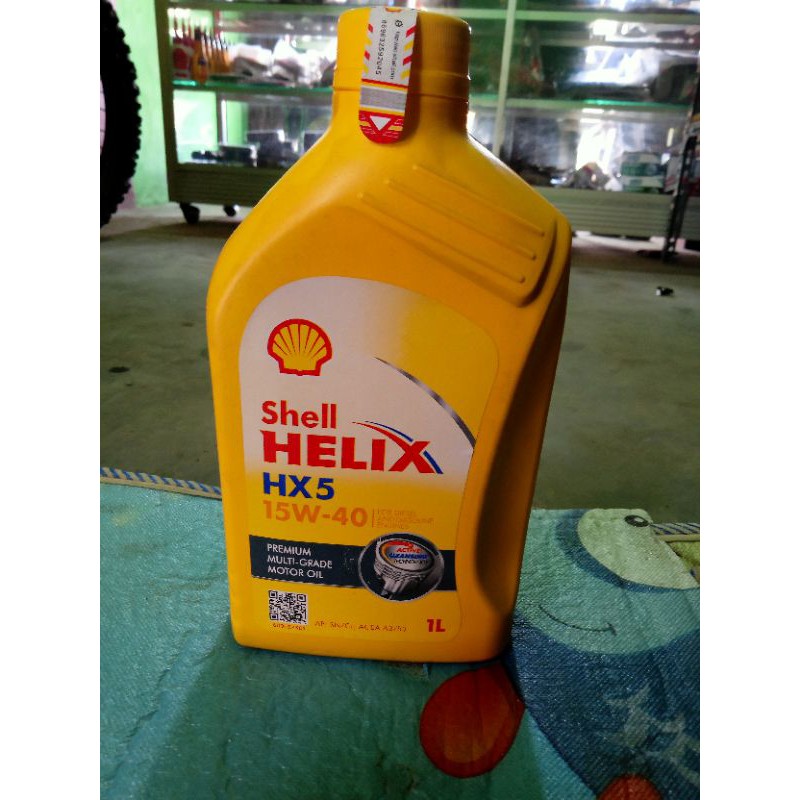 Jual OLI SHELL HELIX HX5 15W-40 1L 1LITER | Shopee Indonesia