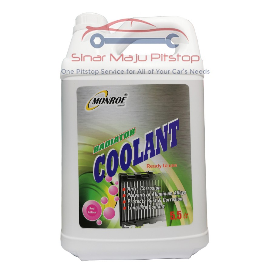 Jual MONROE Radiator Coolant 5.5 Liter Air Radiator Mobil Cairan Warna ...