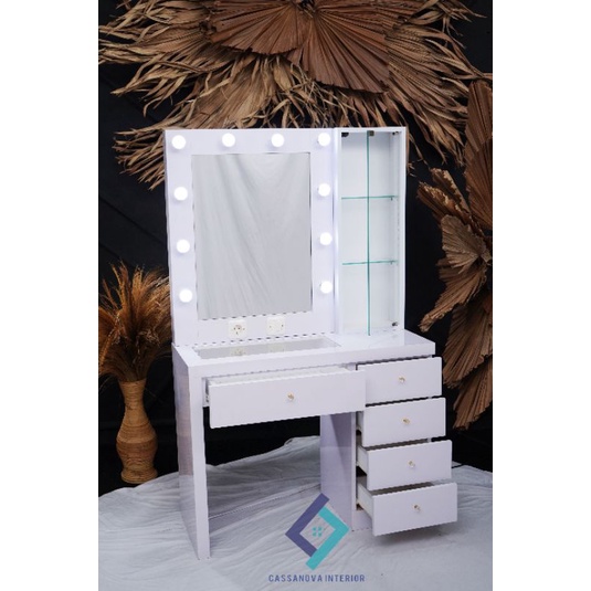 Jual MEJA RIAS LAMPU MINIMALIS MEJA RIAS LED MEJA RIAS VANITY MIRROR ...