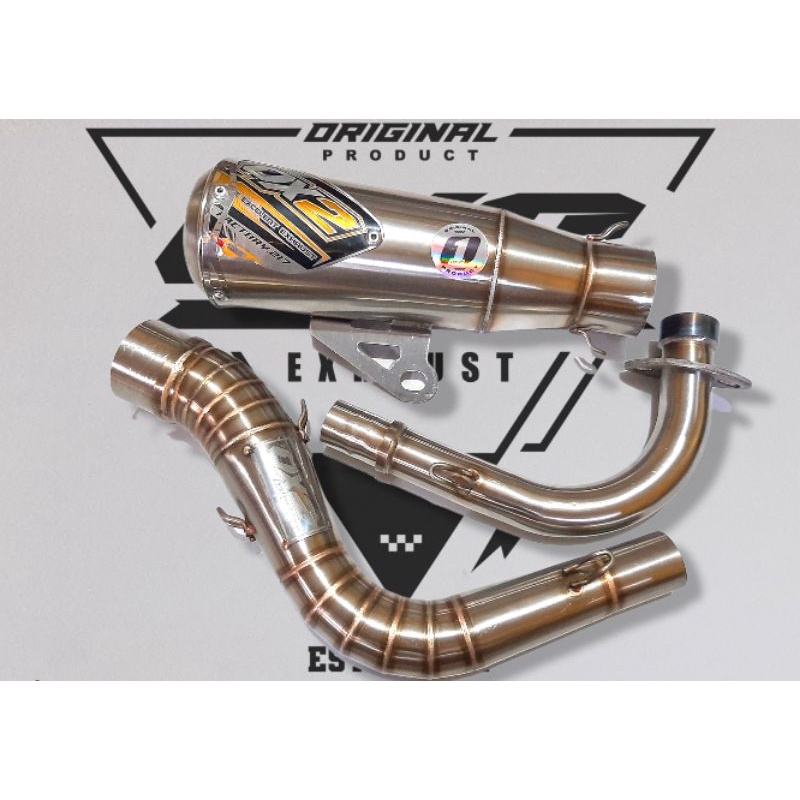 Jual KNALPOT MATIC MIO INLET 50mm OX2 Racing | Shopee Indonesia