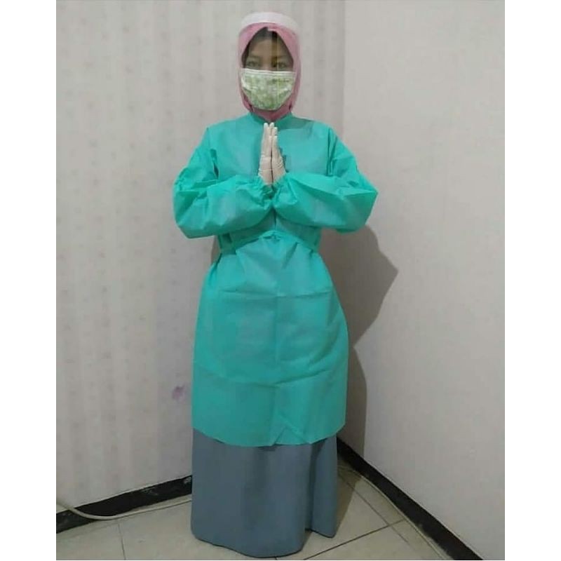 Jual APD Hazmat Baju Bedah Gown Surabaya Murah Pakaian Medis Gamis ...