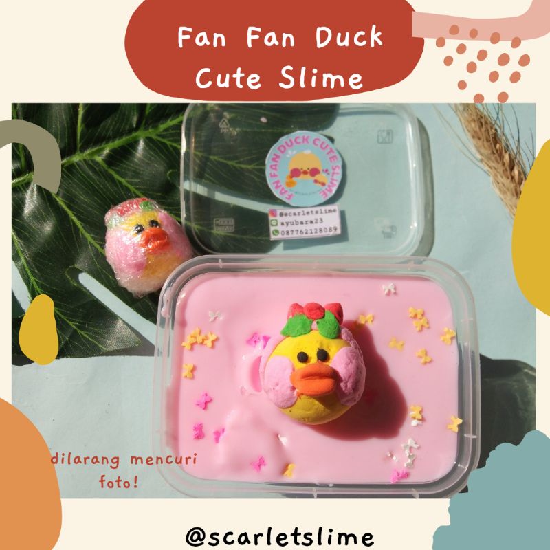 Jual Fan Fan Duck Cute Slime(DIY CLAY SLIME) | Shopee Indonesia