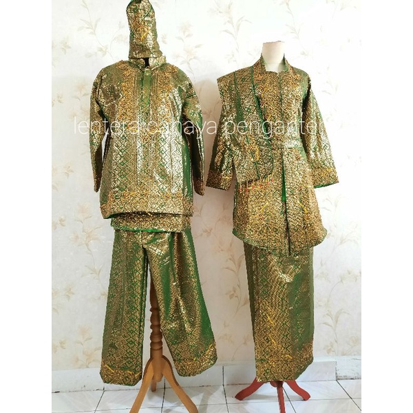Jual baju melayu set pakai adat riau baju pengantin melayu baju tari ...