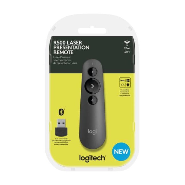 Jual Laser presentation logitech R500 remote red - Wireless presenter R ...