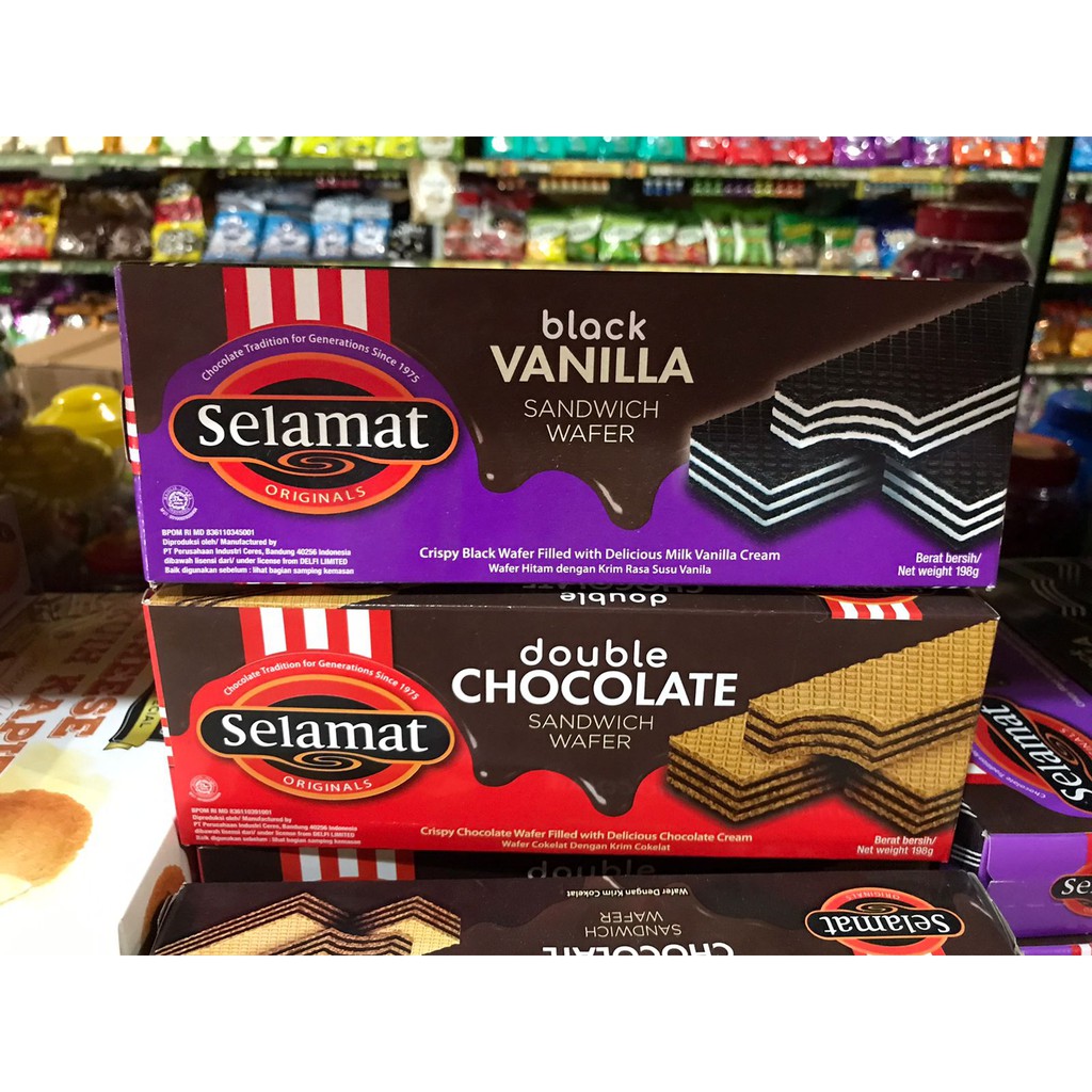 Jual WAFER SELAMAT CHOCOLATE 198GR | Shopee Indonesia