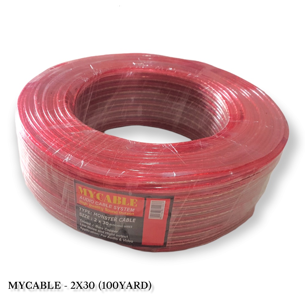 Jual Kabel Monster Kabel Transparan 2x30 Kabel Audio Speaker 100 Yard ...