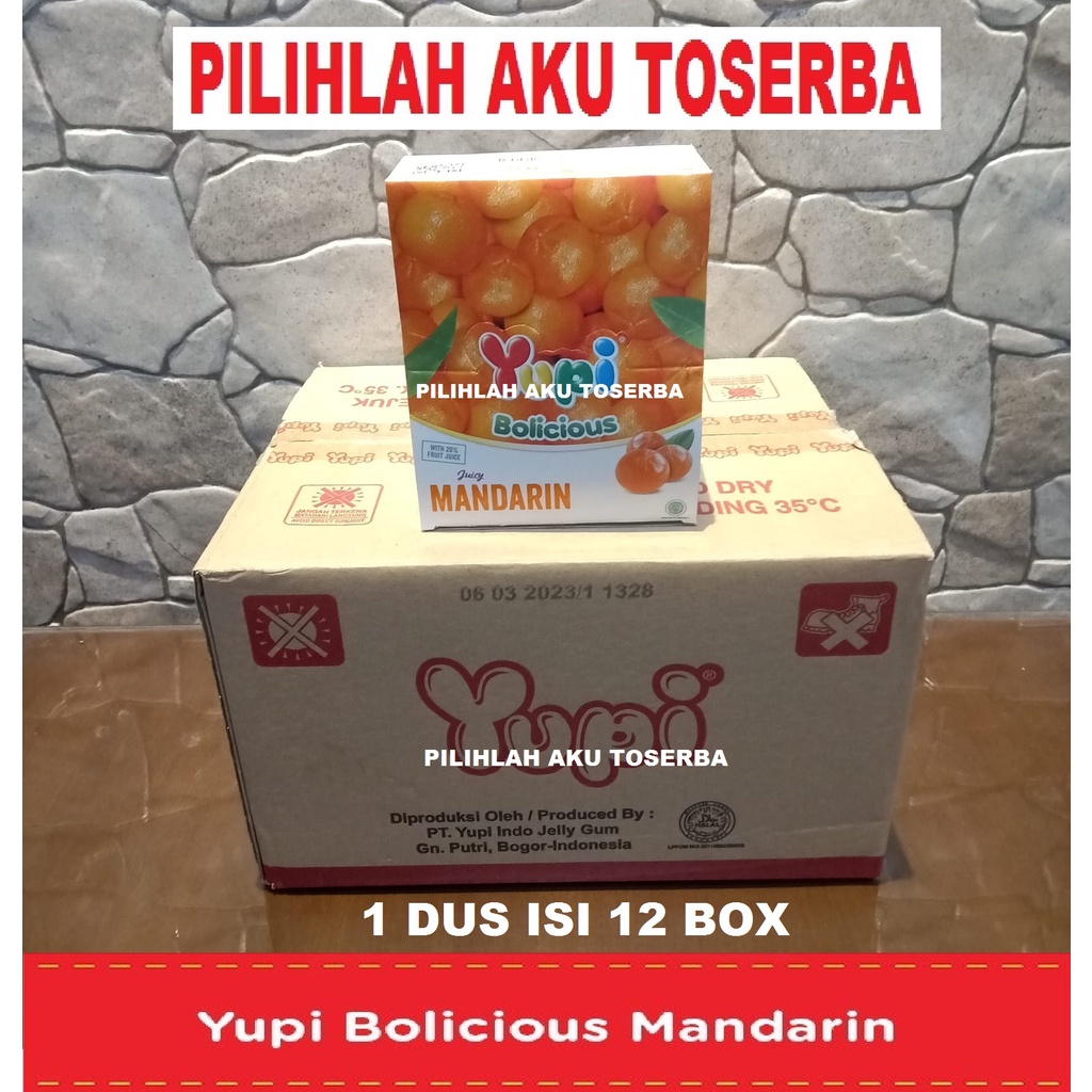 Jual YUPI Bolicious JERUK MANDARIN BOX - ( HARGA 1 DUS ISI 12 BOX ...