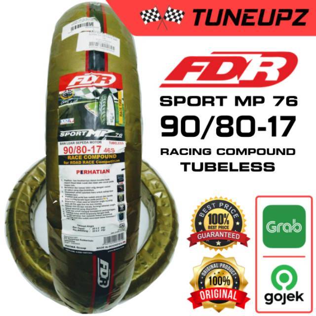 Jual FDR 90/80 17 SPORT MP 76 TUBELESS SOFT COMPOUND BAN LUAR RACING ...
