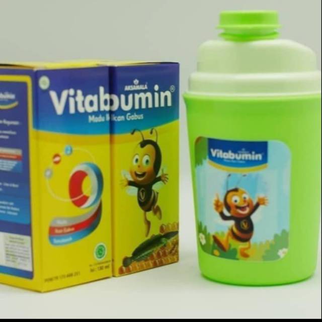 Jual gambar diatas untuk 2 produk, Vitabumin 60ml free Tumbler ...