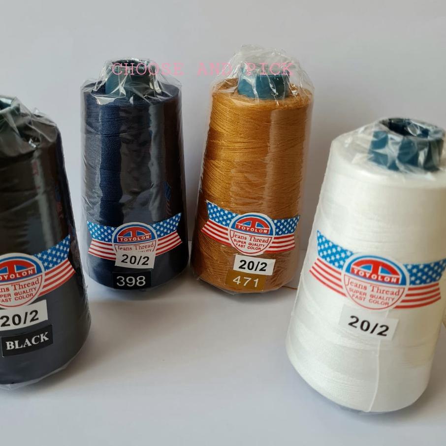 Jual Benang Jahit Toyolon 20/2 / Benang Jahit Jeans Merk Toyolon ...