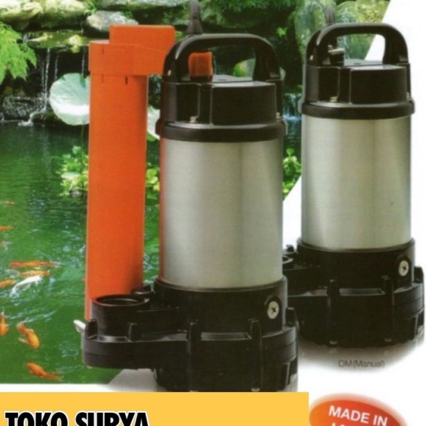 Jual Tzurumi TSURUMI PUMP OM3 POMPA CELUP AIR KOLAM KOI OM 3 OMA 3 150 Watt Japan POMPA ...