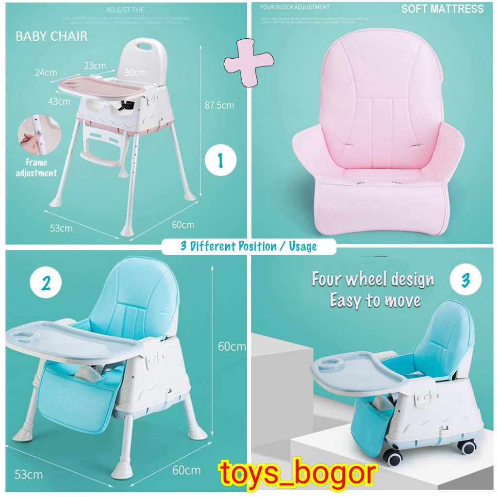 Jual Kursi Meja Makan 3in1 Kursi Bayi 3in1 OR113 Baby Chair New Born 3 ...