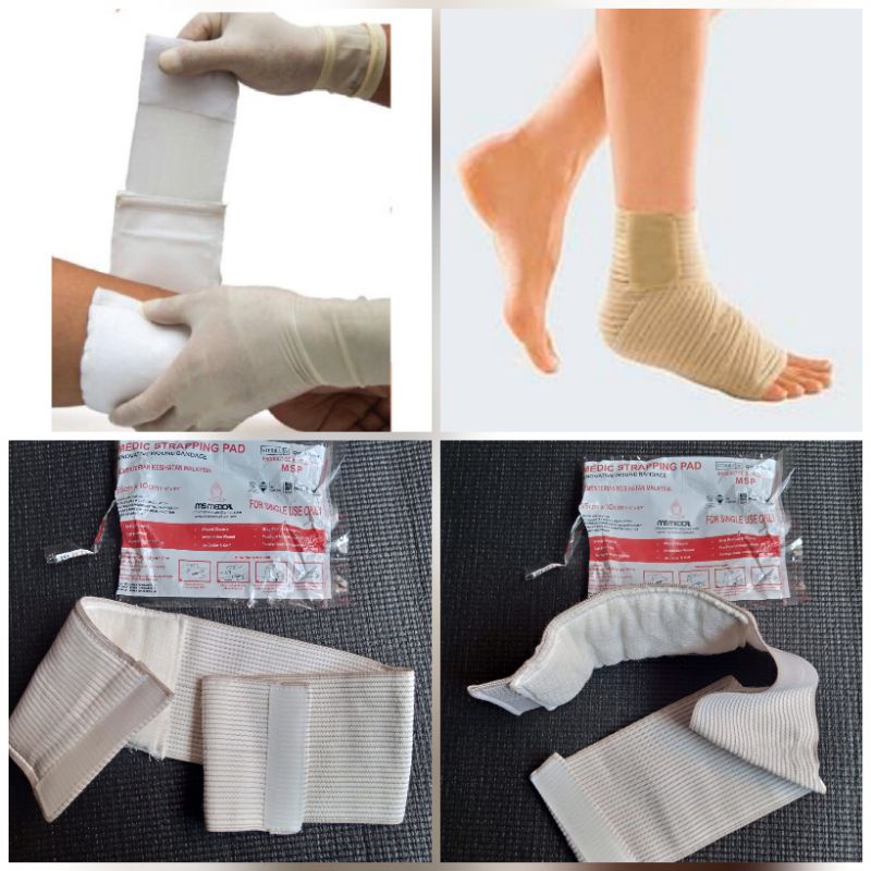 Jual Medic Strapping Pad Wound Bandage Strap pad Perban Steril Luka dan ...