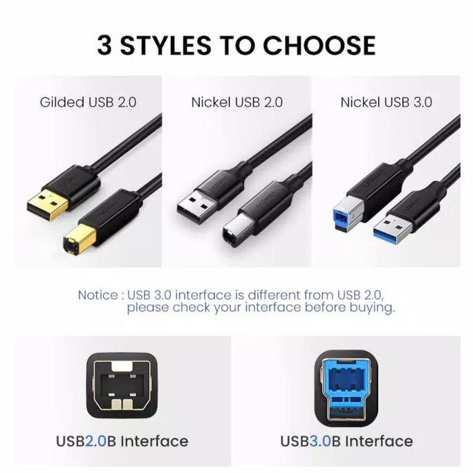 Jual Kabel Printer Scanner Usb 2.0 3.0 Male To Usb Type B Male High ...