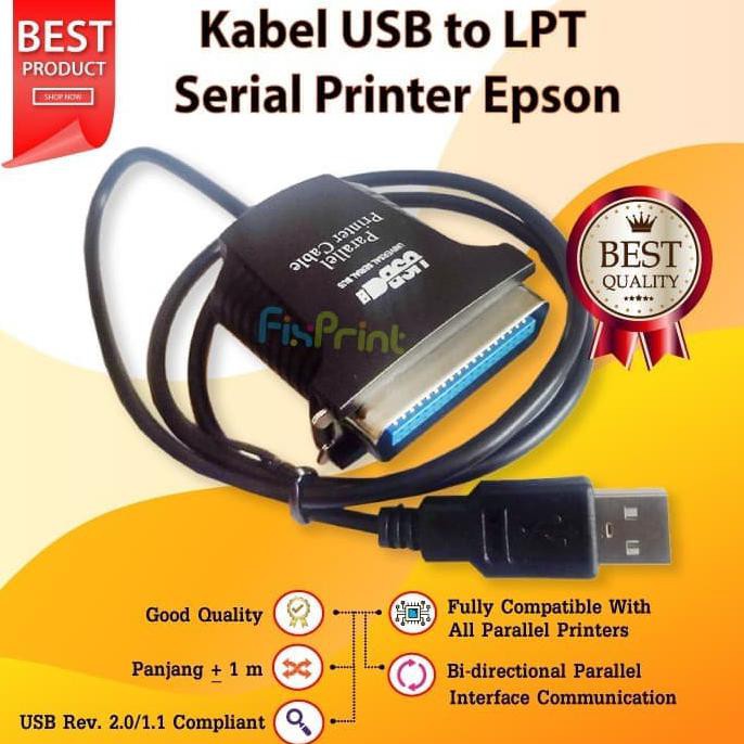 Jual KABEL CONVERTER USB 2.0 TO SERIAL 1M CABLE PRINTER EPSON LX300 LX300+ ORIGINAL | Shopee ...