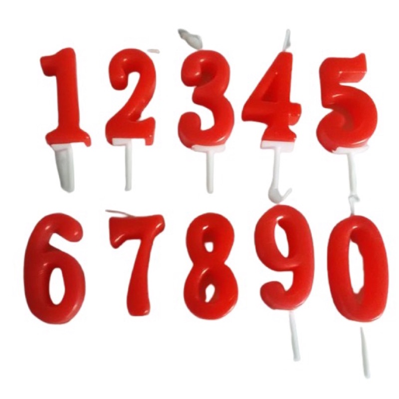 Jual Lilin angka ultah ulang tahun merah murah | Shopee Indonesia