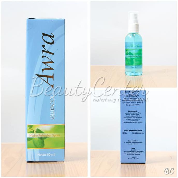 Jual FACE MIST. GLUTACOL AWRA HYDRO FACIAL SPRAY / ORIGINAL 100% TOKO ...
