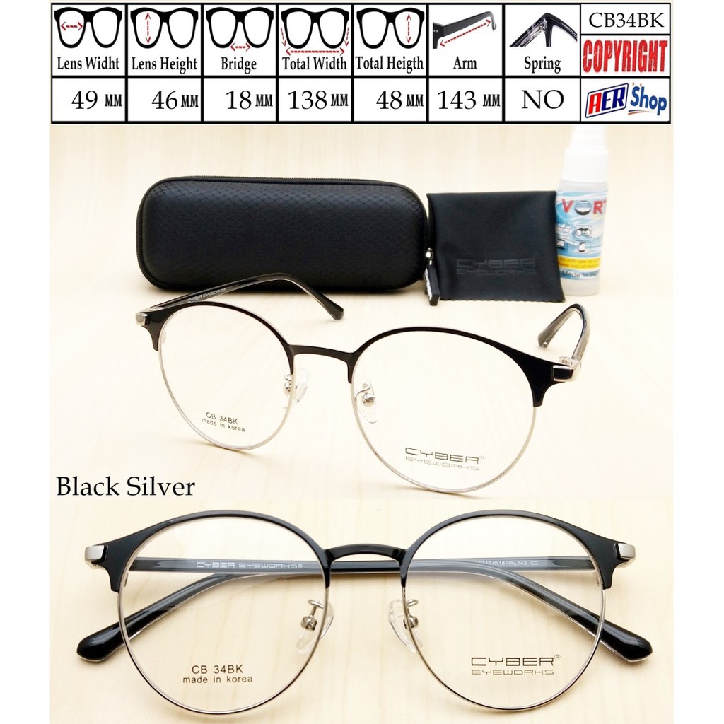 Jual Frame ORIGINAL CYBER EYEWORKS minus kacamata original korea minus ...