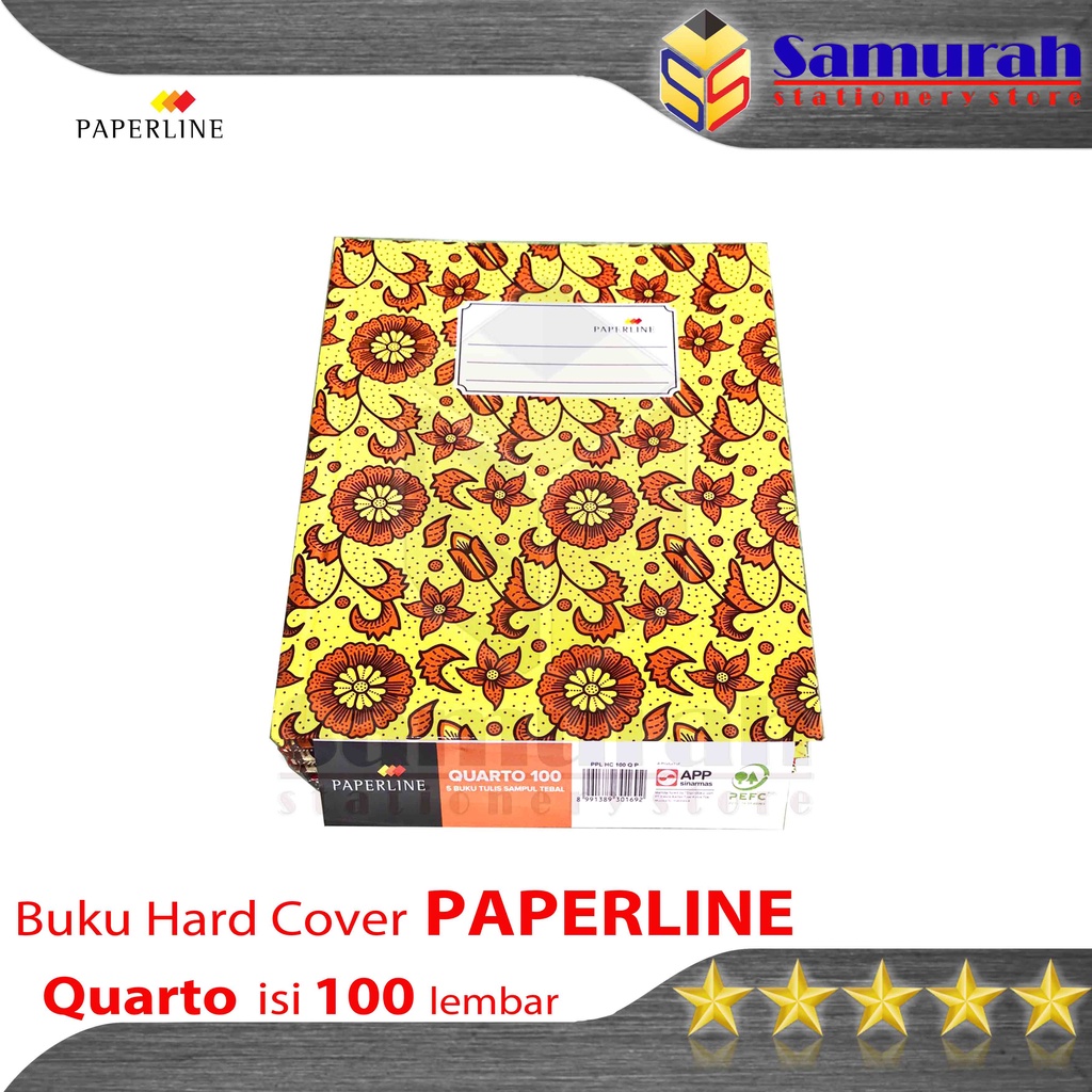 Jual Buku Hard Cover Paperline Quarto isi 100 lembar / Buku Akutansi ...