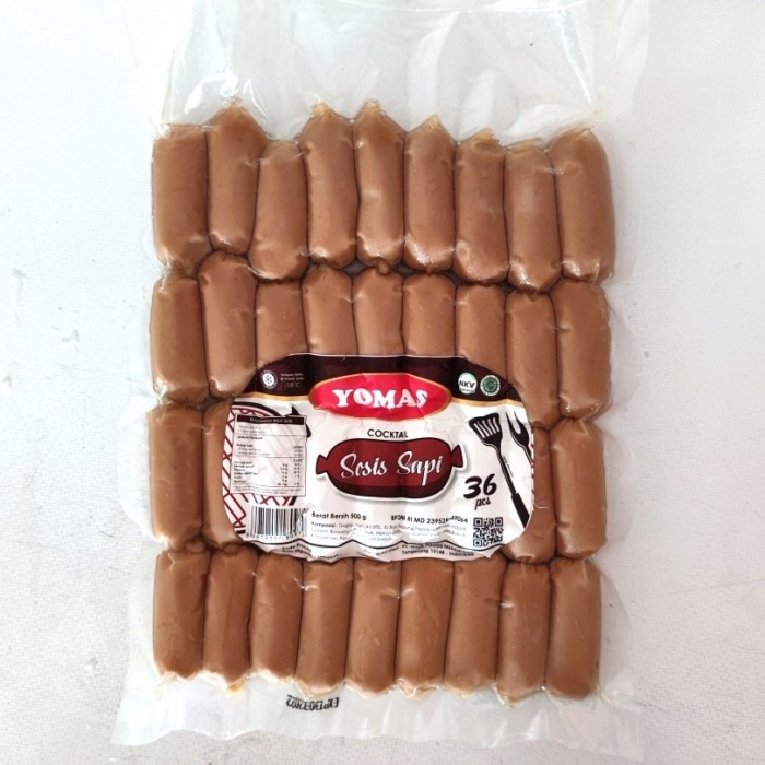 Jual YOMAS SOSIS COCKTAIL/ SOSIS DAGING SAPI 500G | Shopee Indonesia