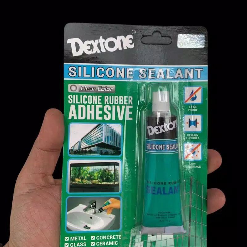 Jual LEM DEXTONE SILICONE SEALANT 30G LEM KACA SILICONE RUBBER SEALANT | Shopee Indonesia