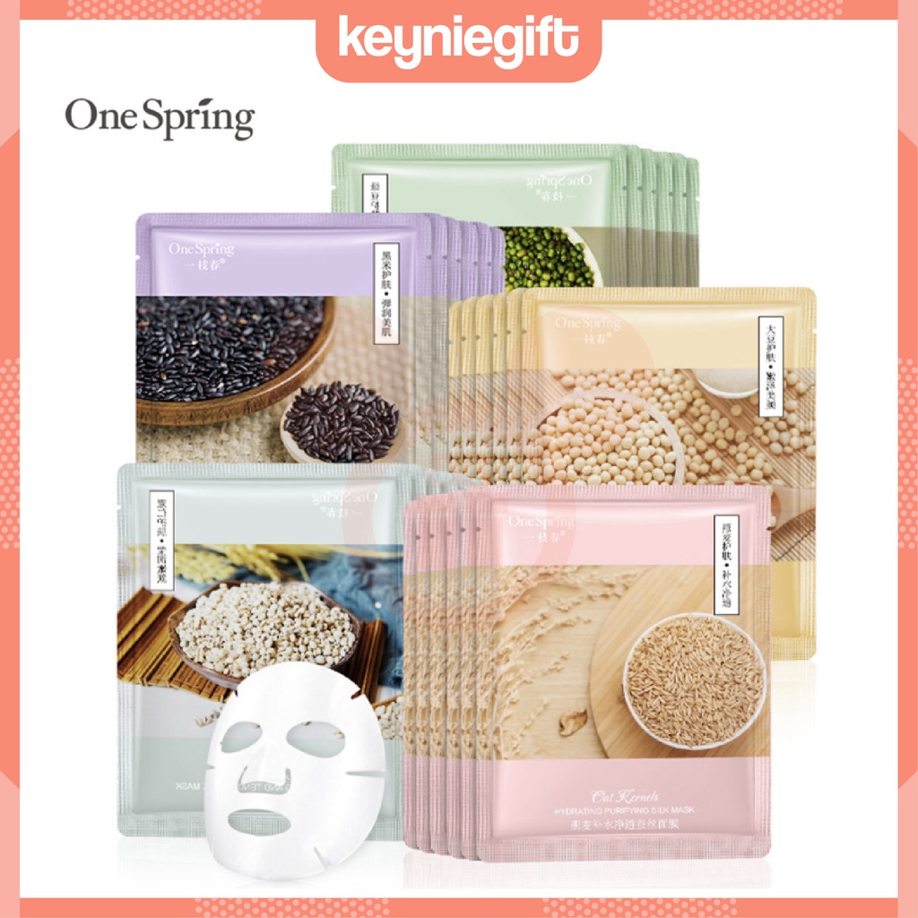 Jual One Spring Seed Oat Facial Mask Masker Wajah Biji Original OS003 ...