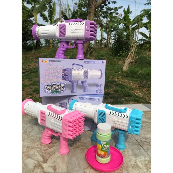 Jual Mainan Pistol buble 25Mata Basoka | Pistol Gelembung | Mainan ...