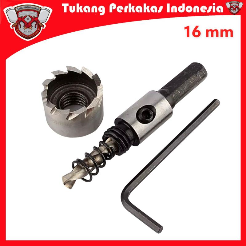Jual Hole saw Besi 16 mm Mata bor pelubang Besi Kayu Plastik 16 mm ...