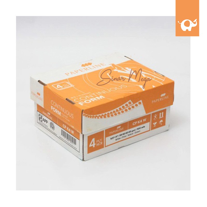 Jual Paperline PPL Continuous Form 4 Ply NCR Warna FULL/ Continous ...