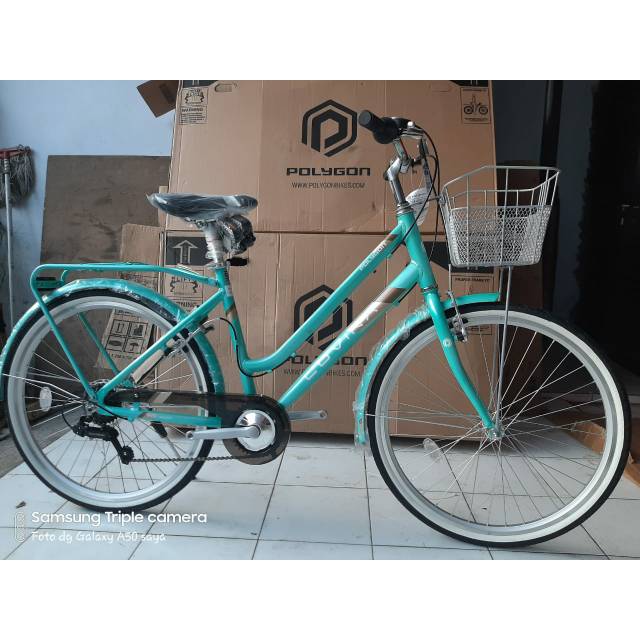 Jual Sepeda CITY BIKE / CTB / Sepeda Perempuan 26 INCH POLYGON LOVINA ...