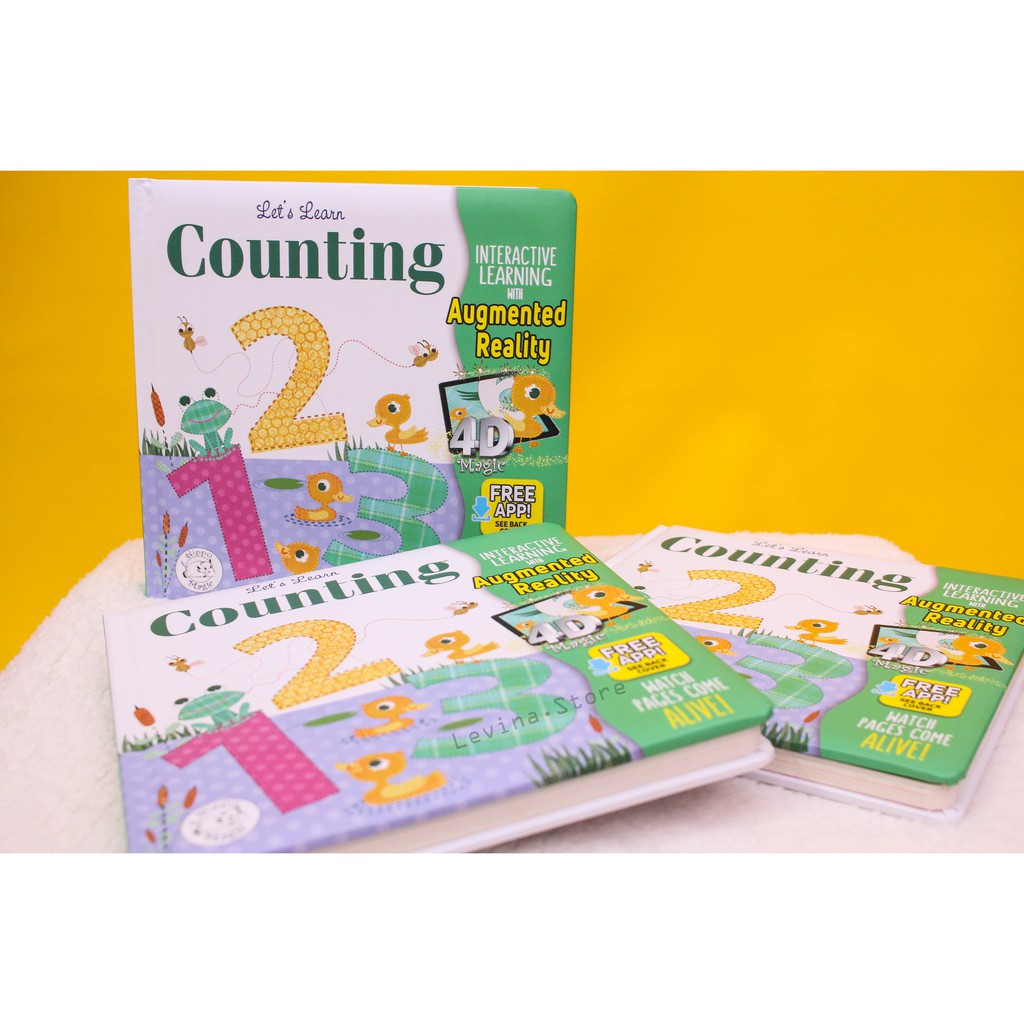 Jual Augmented Reality Book | Counting | Buku Ajaib Little Hippo | Buku 4D | Shopee Indonesia