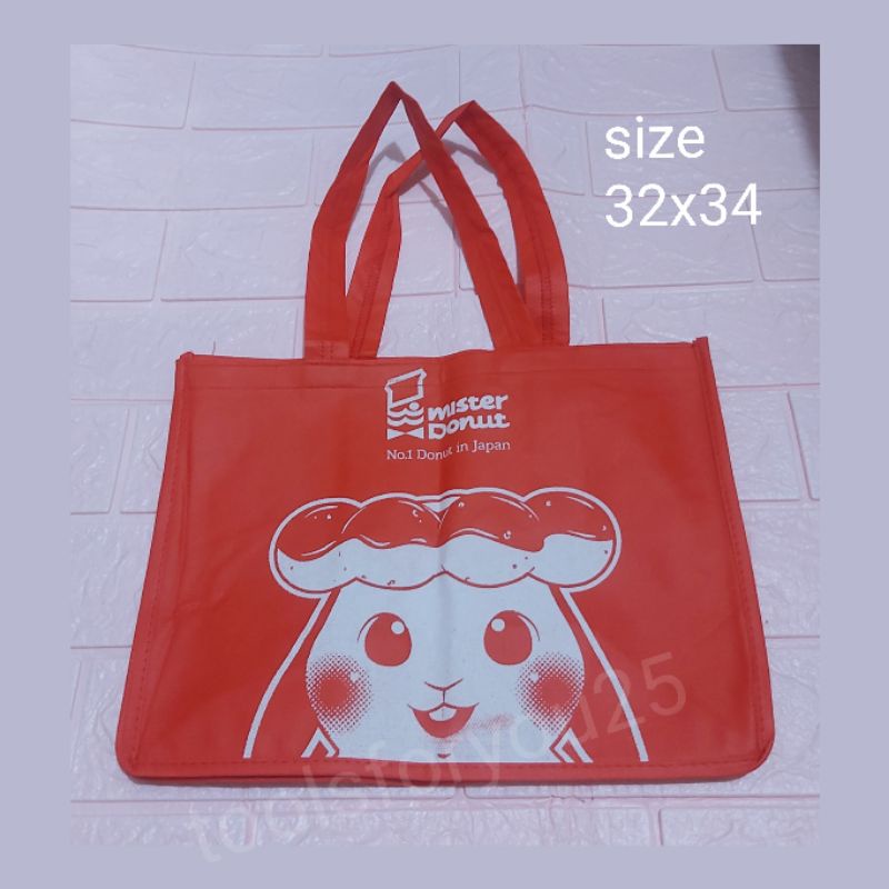 Jual Totebag/Spunbond Richeese,Yoshinoya,Hokben,Mcd,RotiO,Chatime,Tawan ...