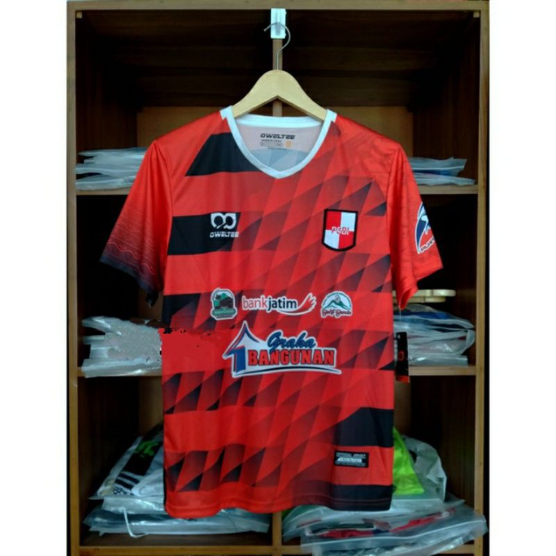 Jual Jersey PSBI Blitar Home ORIGINAL 2017 Liga 3 Merah Retro Printing ...