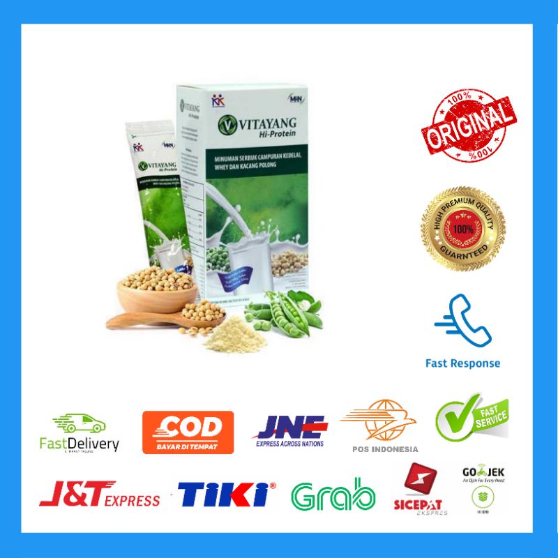 Jual Vitayang Hi Protein Susu Whey Isolate Tinggi Protein Kacang Polong ...