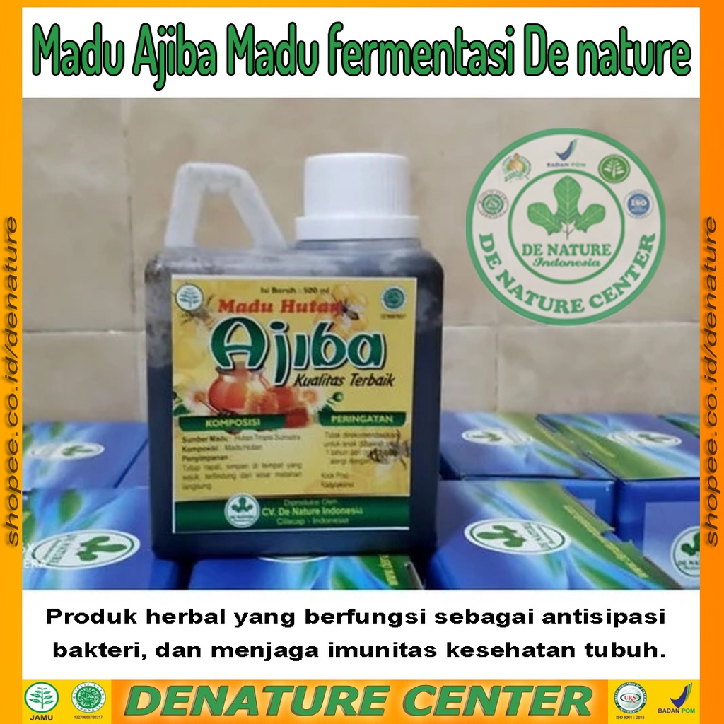 Jual Madu Ajiba Asli Madu fermentasi De nature Center | Shopee Indonesia