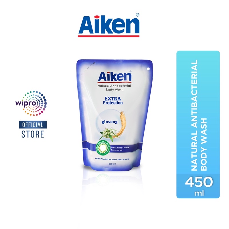Jual Aiken Natural Antibacterial Sabun Mandi Cair Extra Protection ...