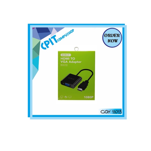 Jual Robot RHV10 HDMI to VGA Adapter 1080P | Shopee Indonesia
