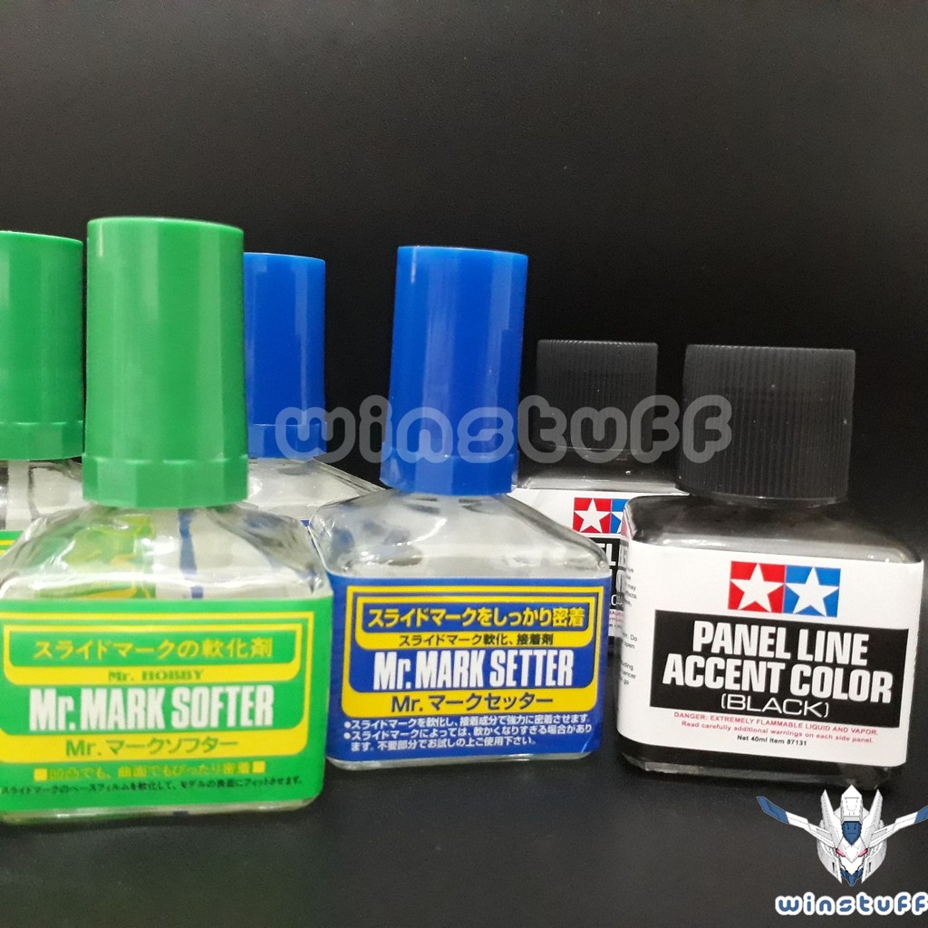 Jual Botol Kosong Panel Line Tamiya Black , Mark Setter , Mark Softer ...