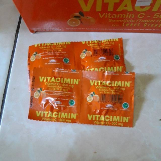 Jual Vitacimin Permen 500mg (5strip) | Shopee Indonesia