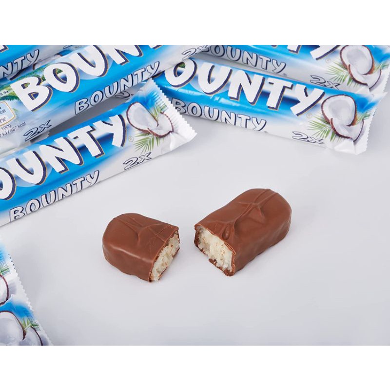 Jual Bounty Chocolate Bar isi Kelapa, 1 pcs Isi 2 (57 gram) | Shopee ...