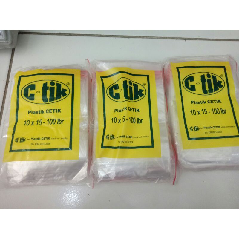 Jual Plastik Klip Cetik uk 10x15 isi 100lembar | Shopee Indonesia